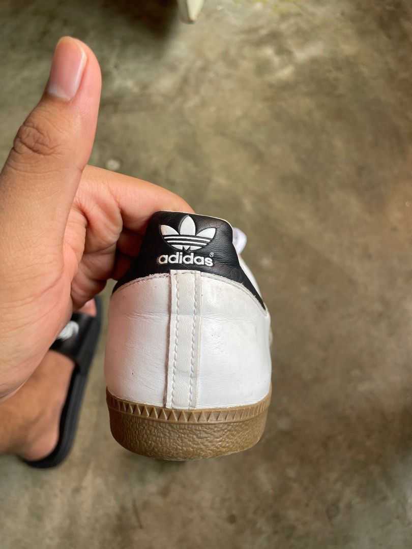 Adidas samba og back logo, Men's Fashion, Footwear, Casual shoes on ...