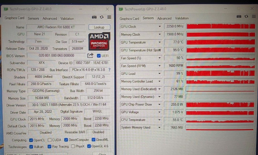 AMD Radeon RX 6800XT 16GB GDDR6, Computers & Tech, Parts & Accessories, Computer Parts on Carousell