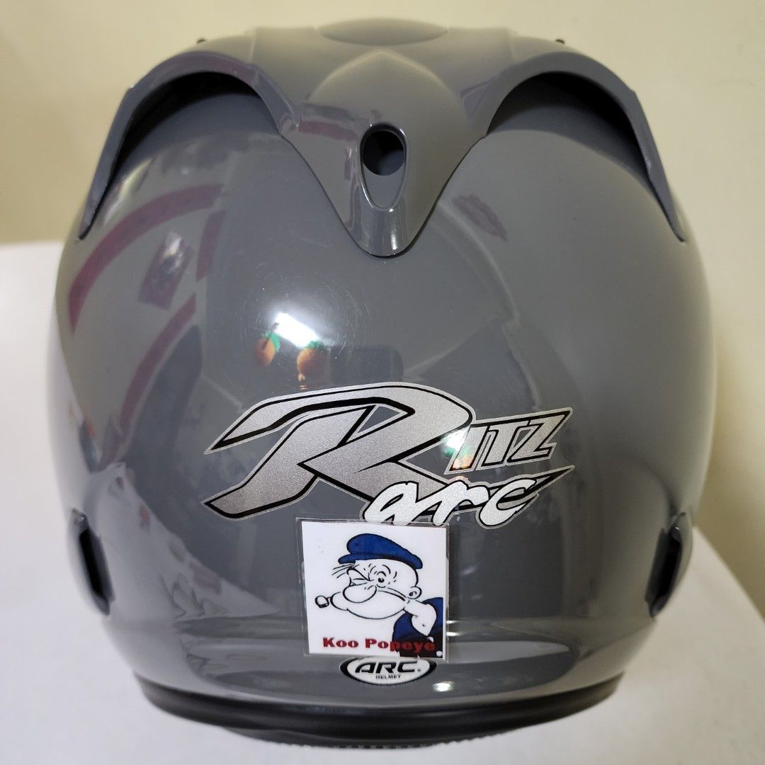 ARC RITZ HELMET NEW MODERN V2 GREY COLOR, Motorcycles, Motorcycle ...