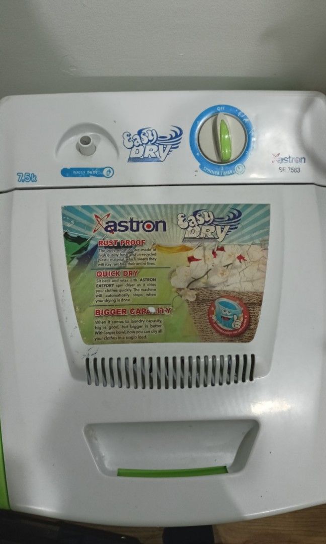 Astron Spin Dryer, TV & Home Appliances, Washing Machines and Dryers on ...