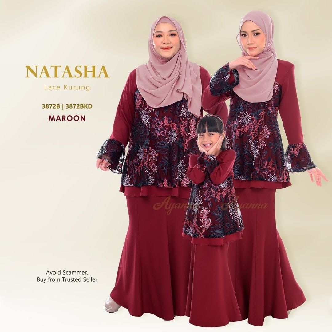 Baju Kurung Sepasang Ibu Dan Anak (Raya Collection 2023), Women's ...