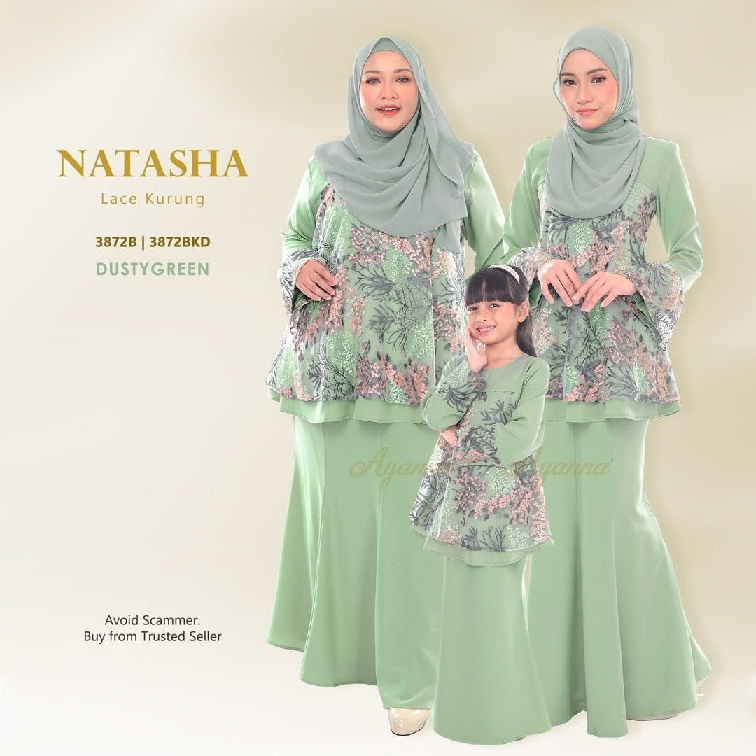 Baju Kurung Sepasang Ibu Dan Anak (Raya Collection 2023), Women's ...