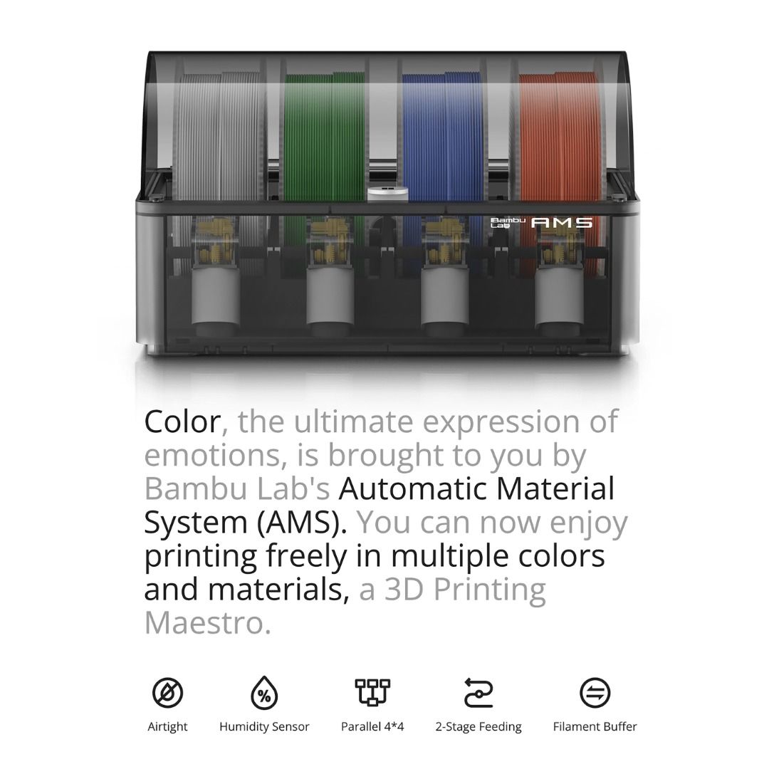 Bambu Lab AMS - Automatic Material System for 3D Printers, Computers ...