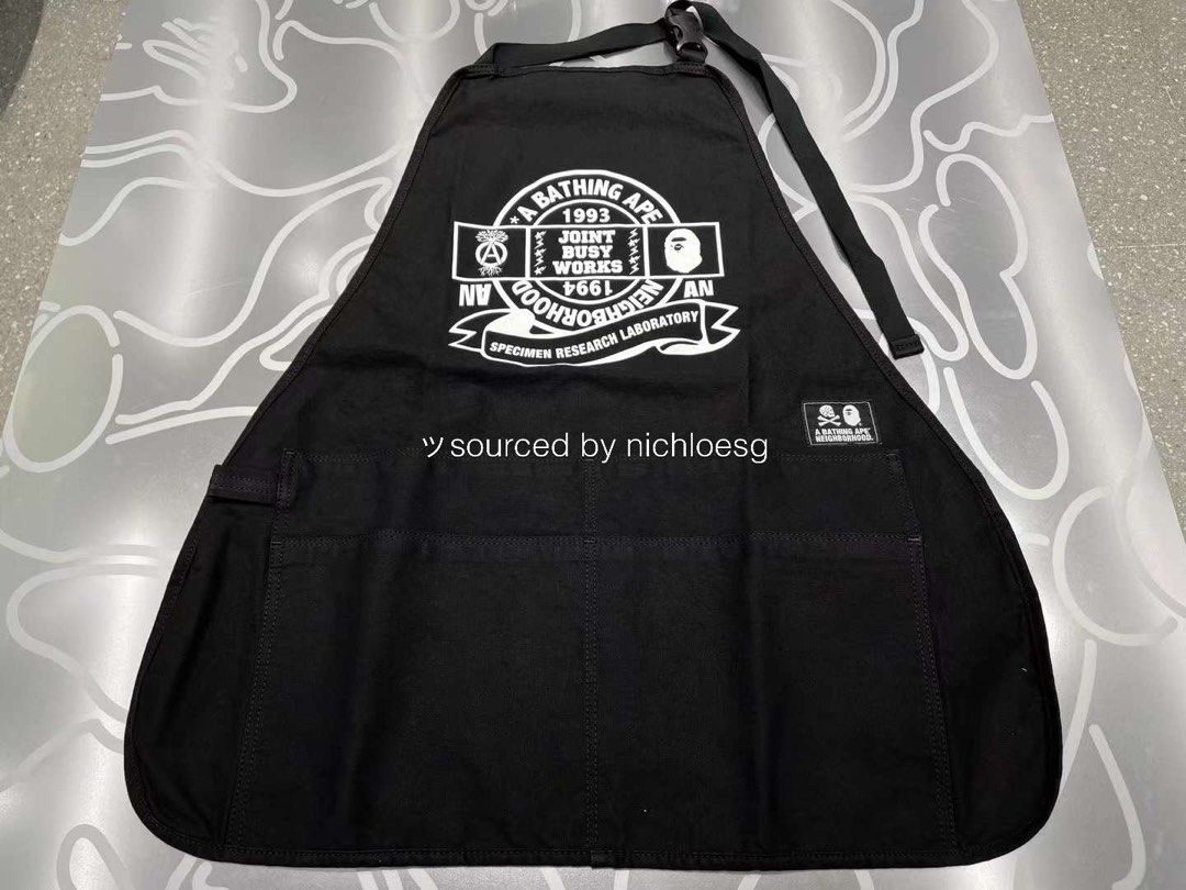 BAPE X NEIGHBORHOOD APRON, Furniture & Home Living, Kitchenware ...