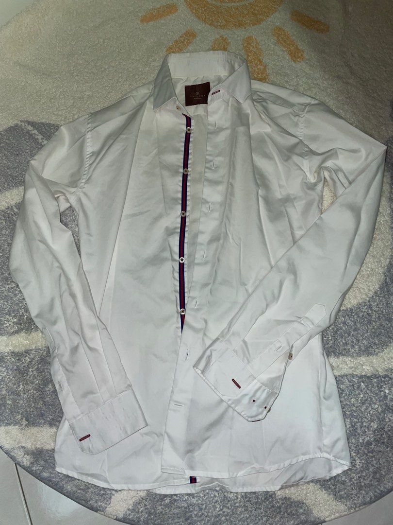 Benjamin Barker Formal White Shirt, Men's Fashion, Tops & Sets, Formal ...