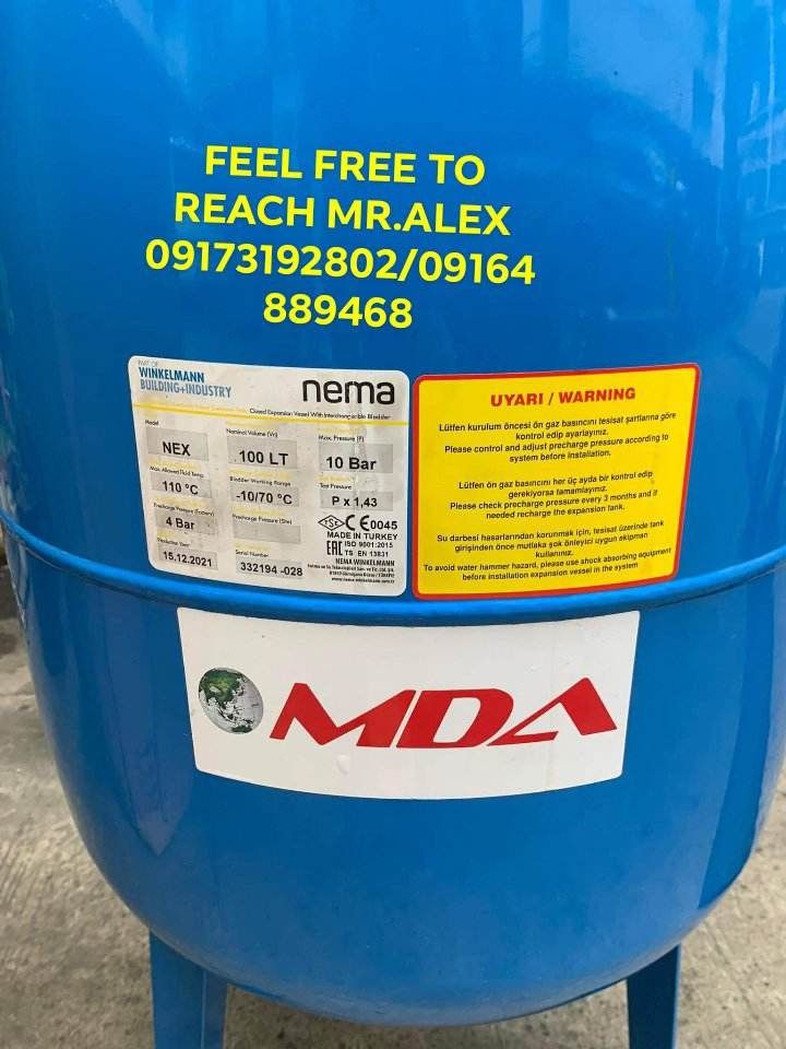 Bladder Tank (Specs: 100L), Commercial & Industrial, Construction Tools ...