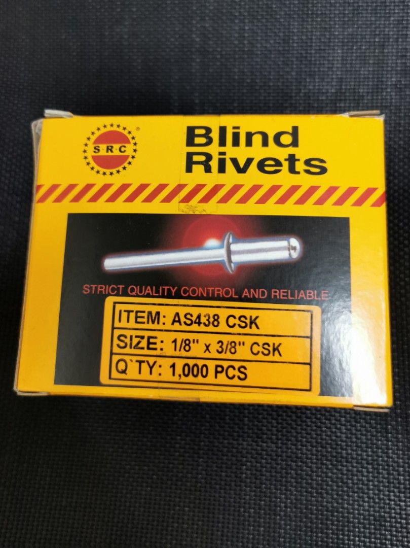 Blind Rivets in Box (1000pcs), Furniture & Home Living, Home ...