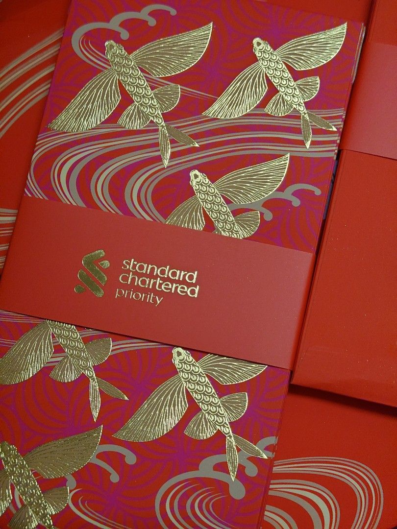 BNIP standard chartered red packets, Hobbies & Toys, Stationery & Craft ...