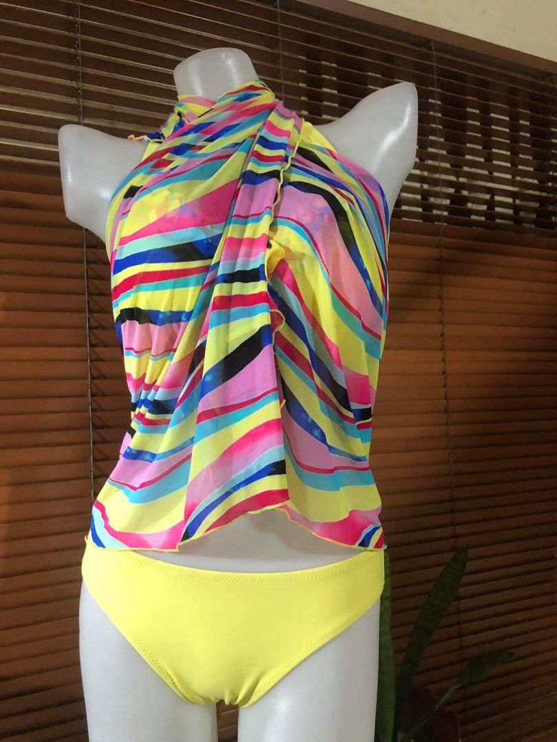 3 in 1 Yellow swim suit, Women's Fashion, Swimwear, Bikinis & Swimsuits ...