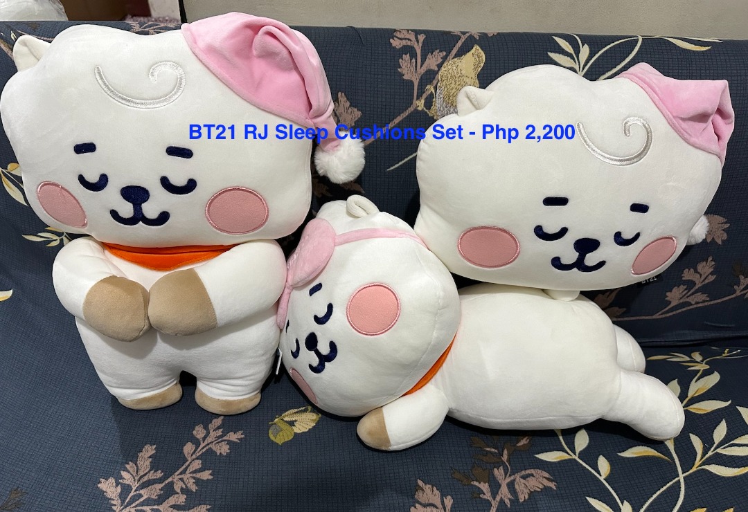 BT21 RJ Sleep Cushion Set, Hobbies & Toys, Toys & Games on Carousell