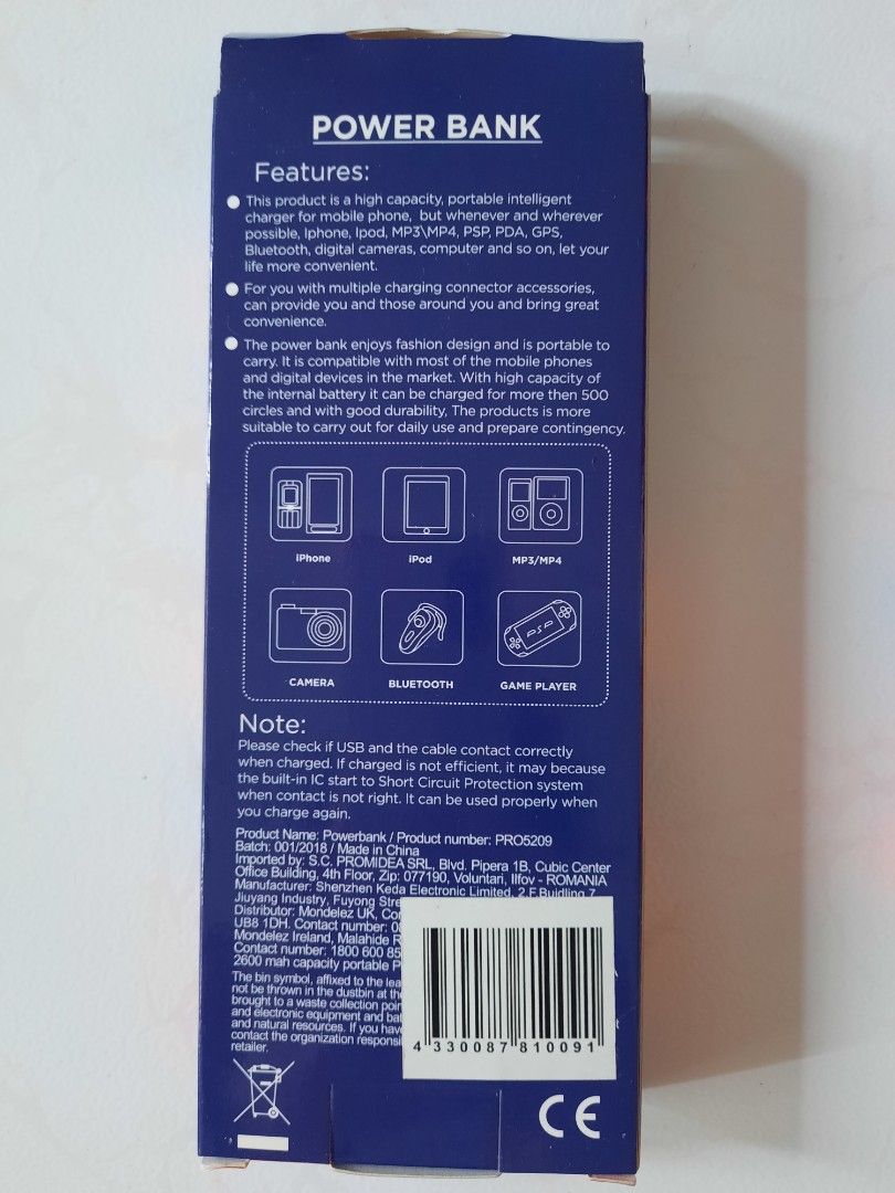 Cadbury Premier League Power Bank 2600 mAH, Mobile Phones & Gadgets ...