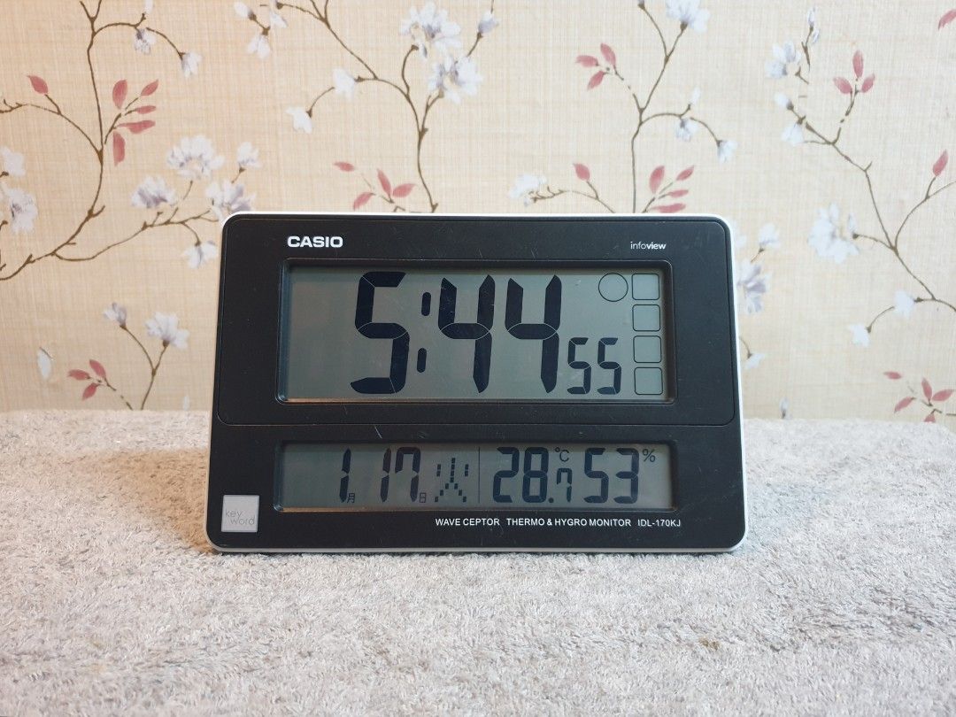 Casio Digital Desk or Wall Clock, Furniture & Home Living, Home Decor ...