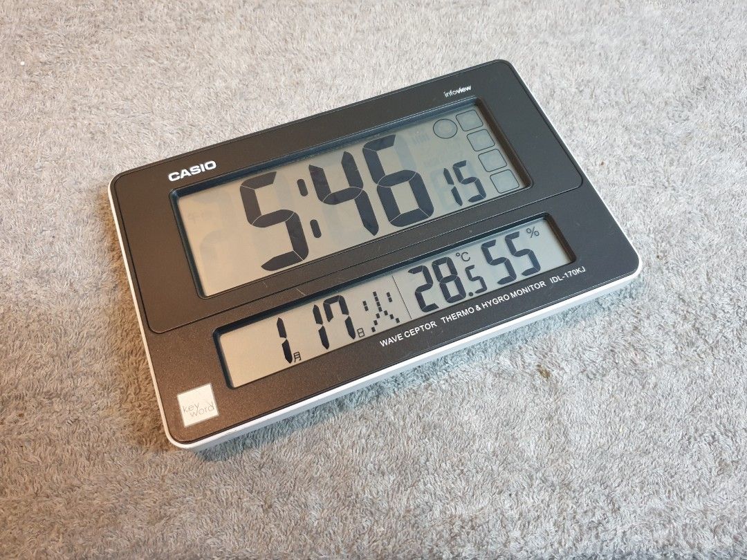 Casio Digital Desk or Wall Clock, Furniture & Home Living, Home Decor ...