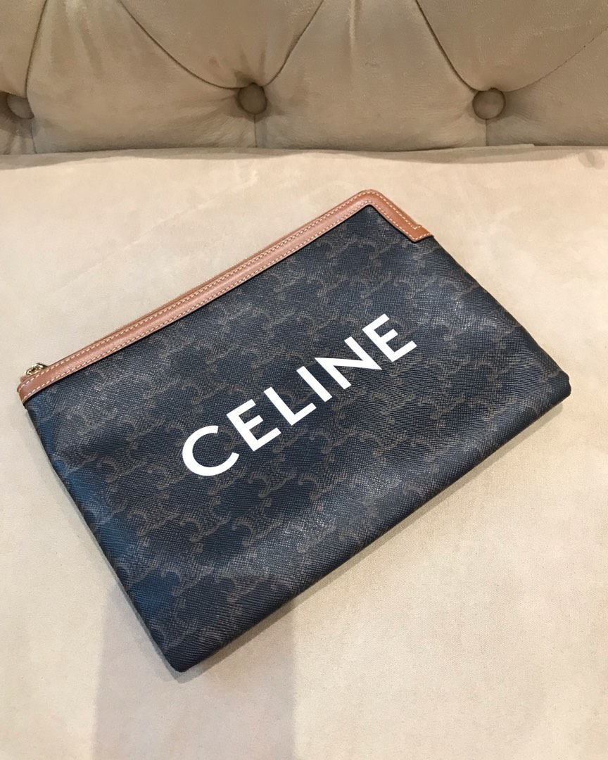Celine Pouch, Luxury, Bags & Wallets on Carousell