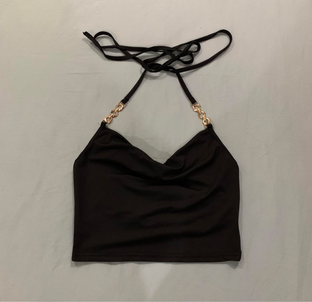 chain strap top, Women's Fashion, Tops, Sleeveless on Carousell