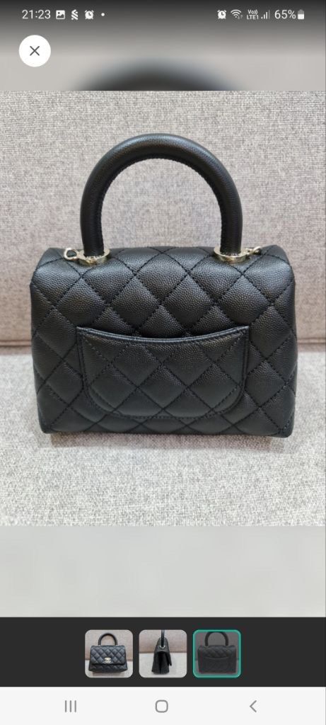 CHANEL BLACK MINI COCO HANDLE - LIGHT GOLD HARDWARE, Luxury, Bags ...
