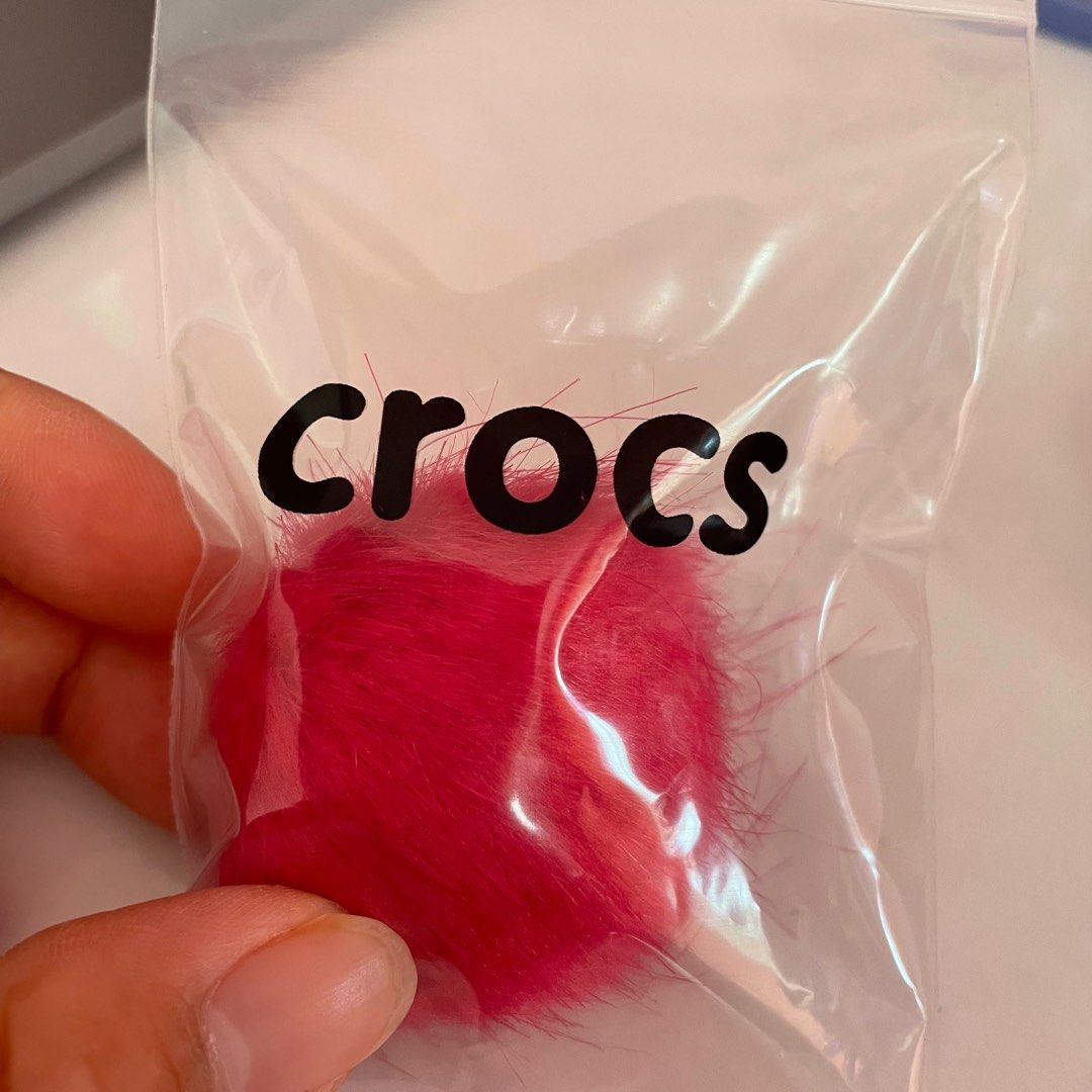 Crocs Fluffy Jibbitz Pom pom ball furry pompom, Babies & Kids, Babies ...