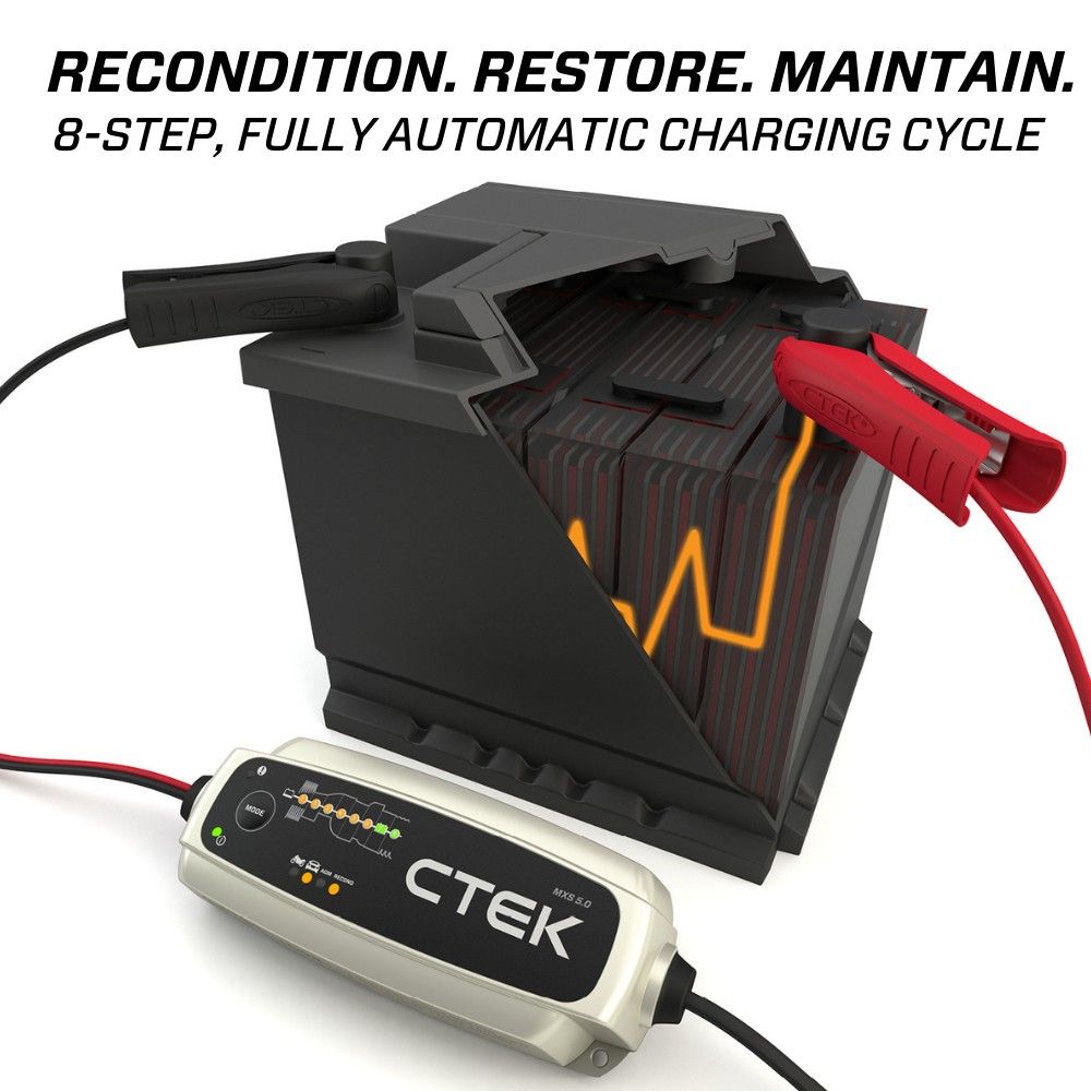 Ctek MXS 5.0 battery charger, Car Accessories, Accessories on Carousell
