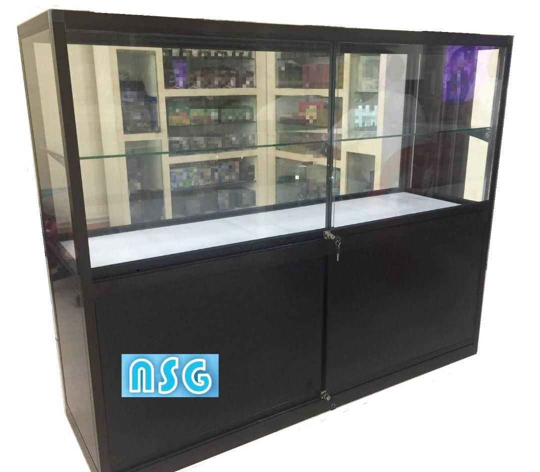 D1388 Aluminium Glass Display cabinet 48*39*16, Furniture & Home Living ...