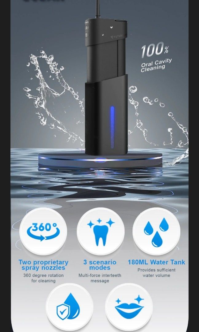 d New Future Lab OCare Water Flosser, Beauty & Personal Care, Oral Care ...