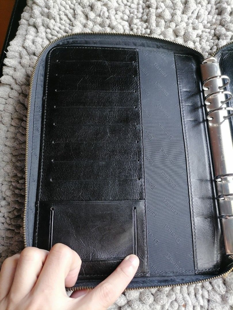 Da Vinci Zippered Binder - Genuine Leather Material, Men's Fashion ...