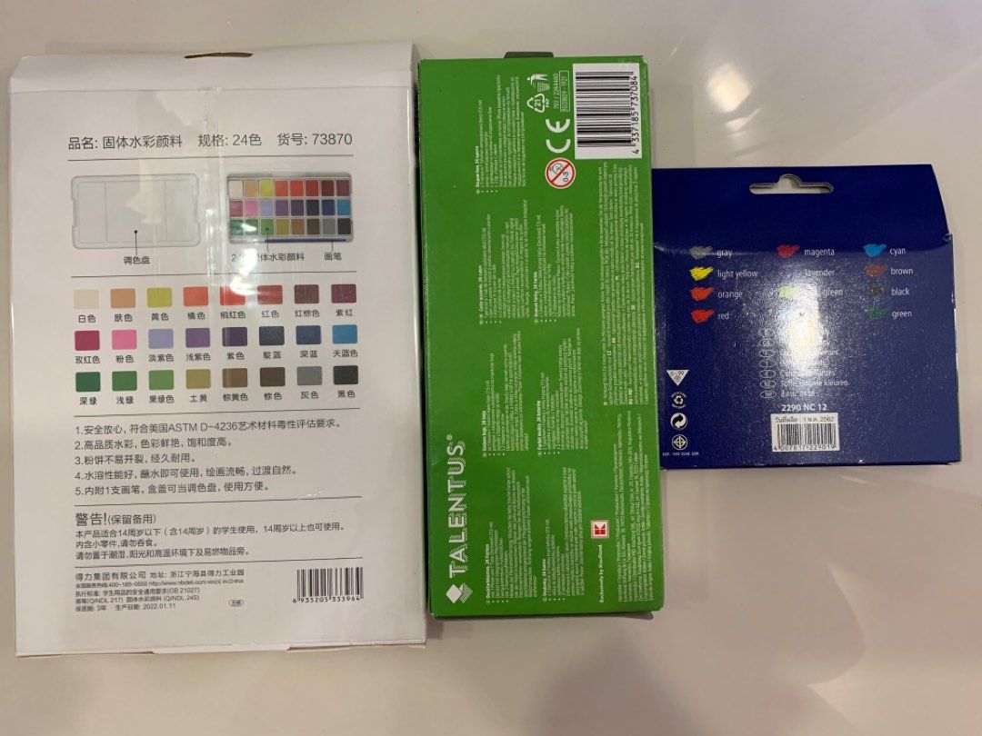 Deli Water color paint set 24 colors, Hobbies & Toys, Stationery ...