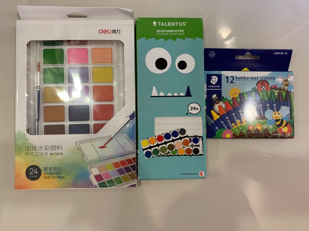 Deli Water color paint set 24 colors, Hobbies & Toys, Stationery ...