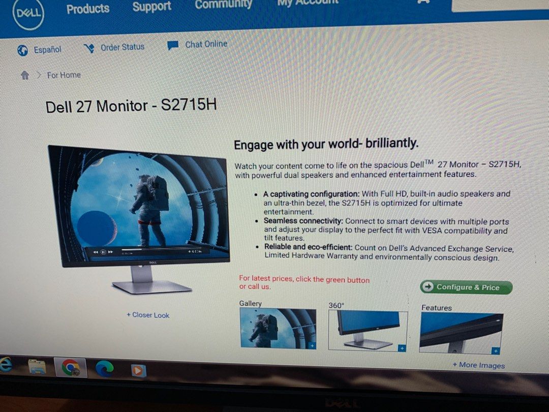 Dell 27 Monitor -S2715H, Computers & Tech, Desktops on Carousell