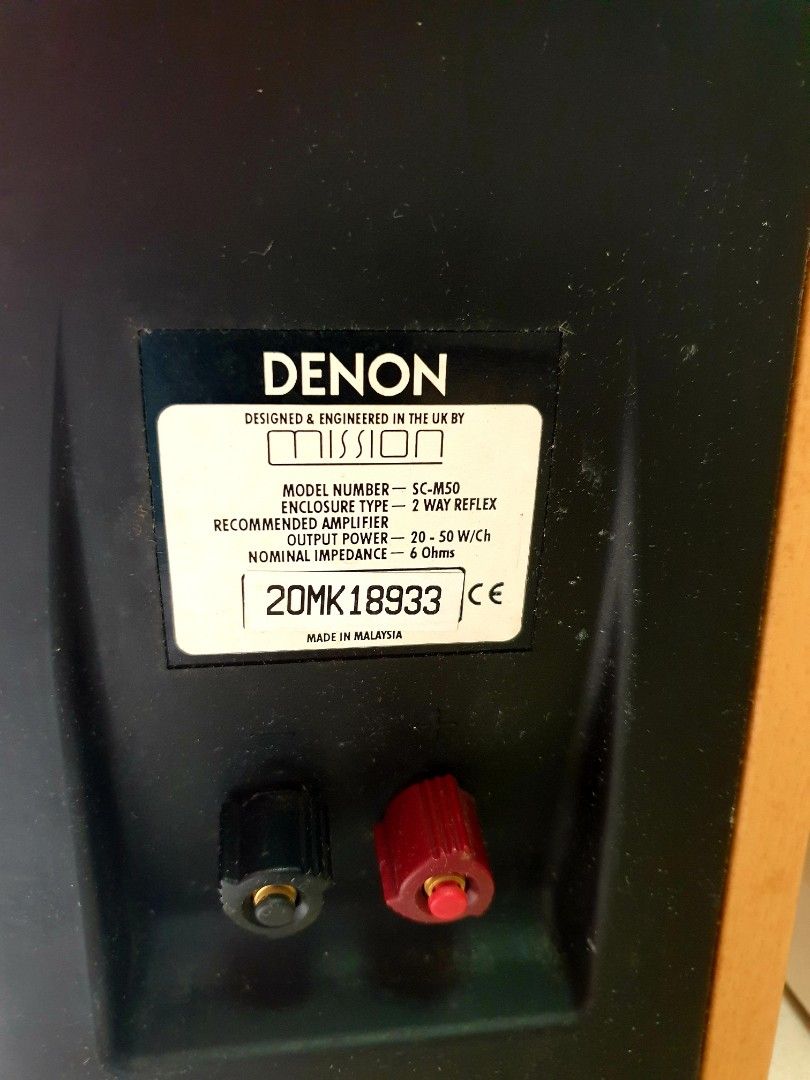 Denon SC-M50 speakers, Audio, Other Audio Equipment on Carousell