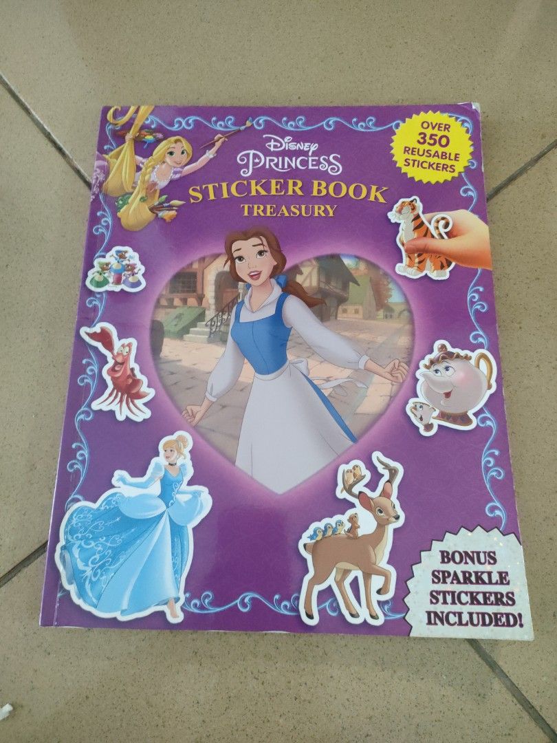 Disney Princess Sticker Book Treasury, Buku & Alat Tulis, Majalah ...