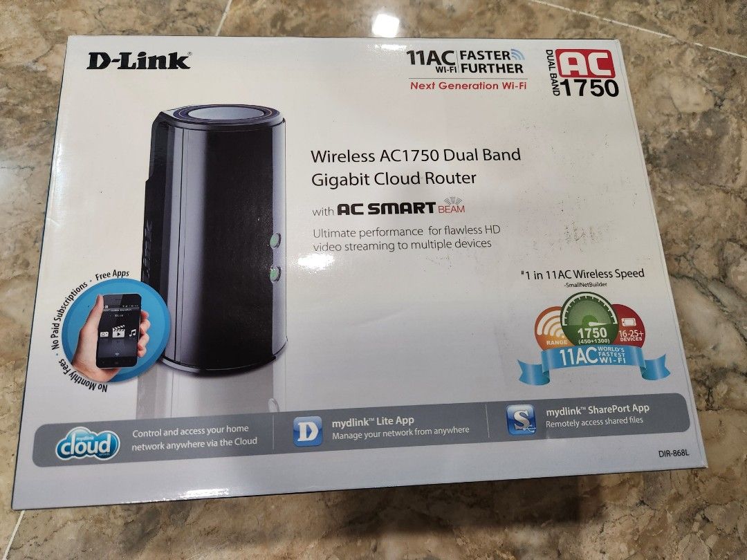 Dlink DIR-868L starhub wireless router, Computers & Tech, Parts ...