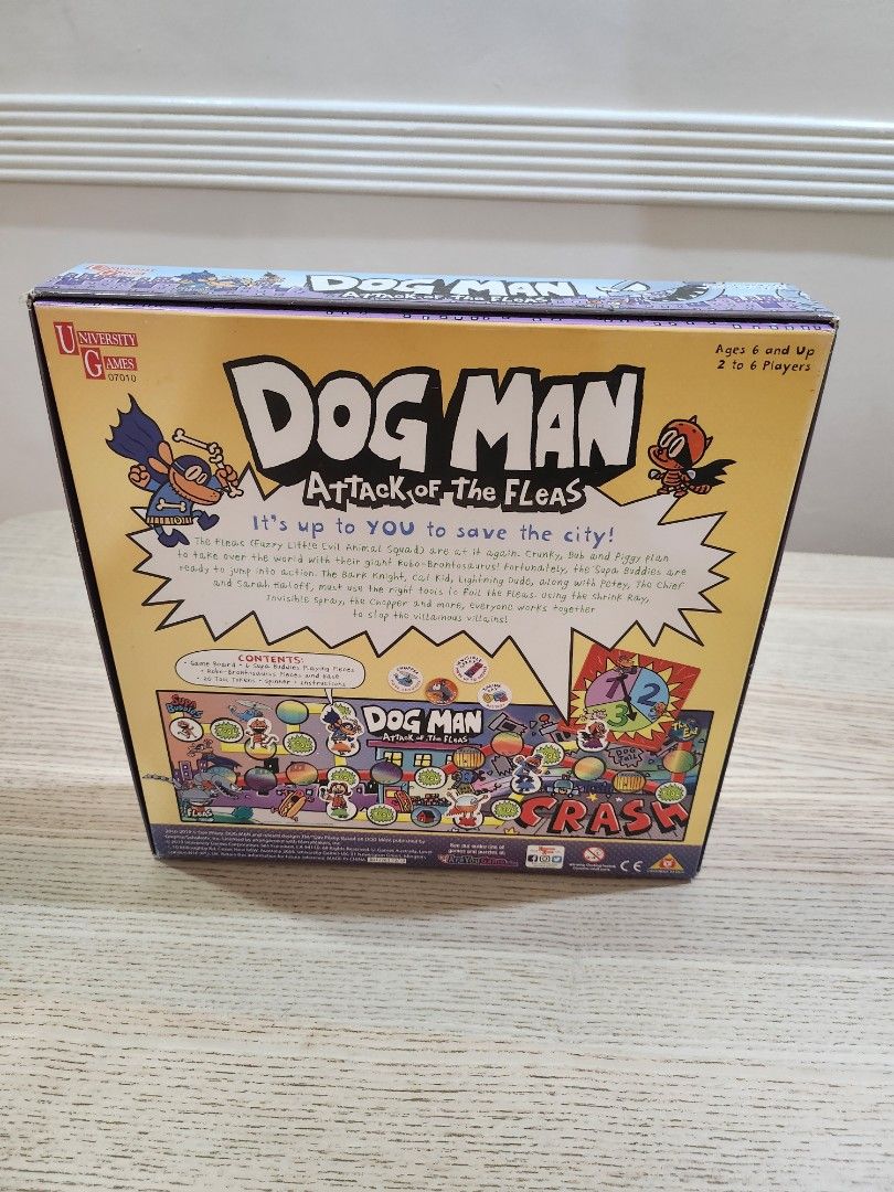 Dog Man Board Game Attack of the Fleas, Hobbies & Toys, Toys & Games on ...