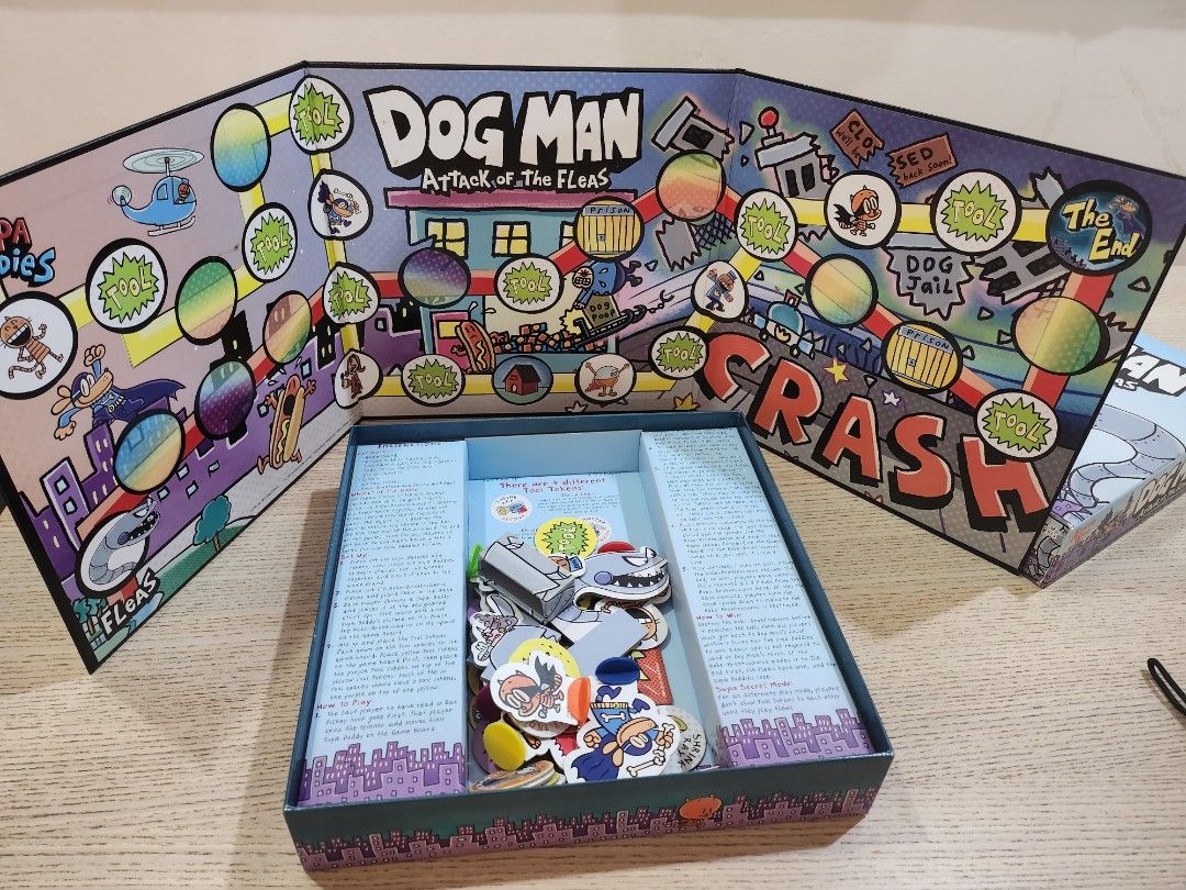 Dog Man Board Game Attack of the Fleas, Hobbies & Toys, Toys & Games on ...