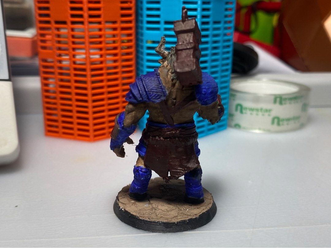 Dungeons and Dragons minotaur miniature mini monster mob dnd d&d 3D ...