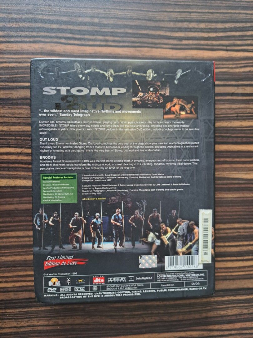 (DVD) Stomp Out Loud+Brooms, Hobbies & Toys, Music & Media, CDs & DVDs ...