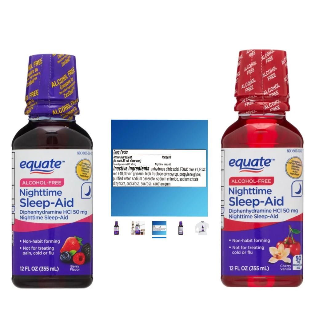 Equate Night Time Sleep Aid, Kesehatan & Kecantikan, Parfum, Kuku ...