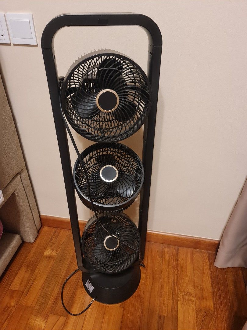 EuropAce 9" turbo oscillating triple fan, Furniture & Home Living ...