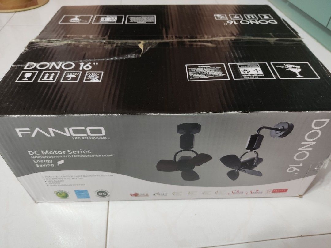Fanco Dono 16inch, Furniture & Home Living, Lighting & Fans, Fans on ...