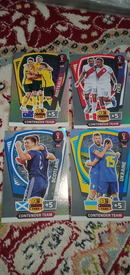 Fifa world cup cards 2022 Contender Team, Hobbies & Toys, Toys & Games ...