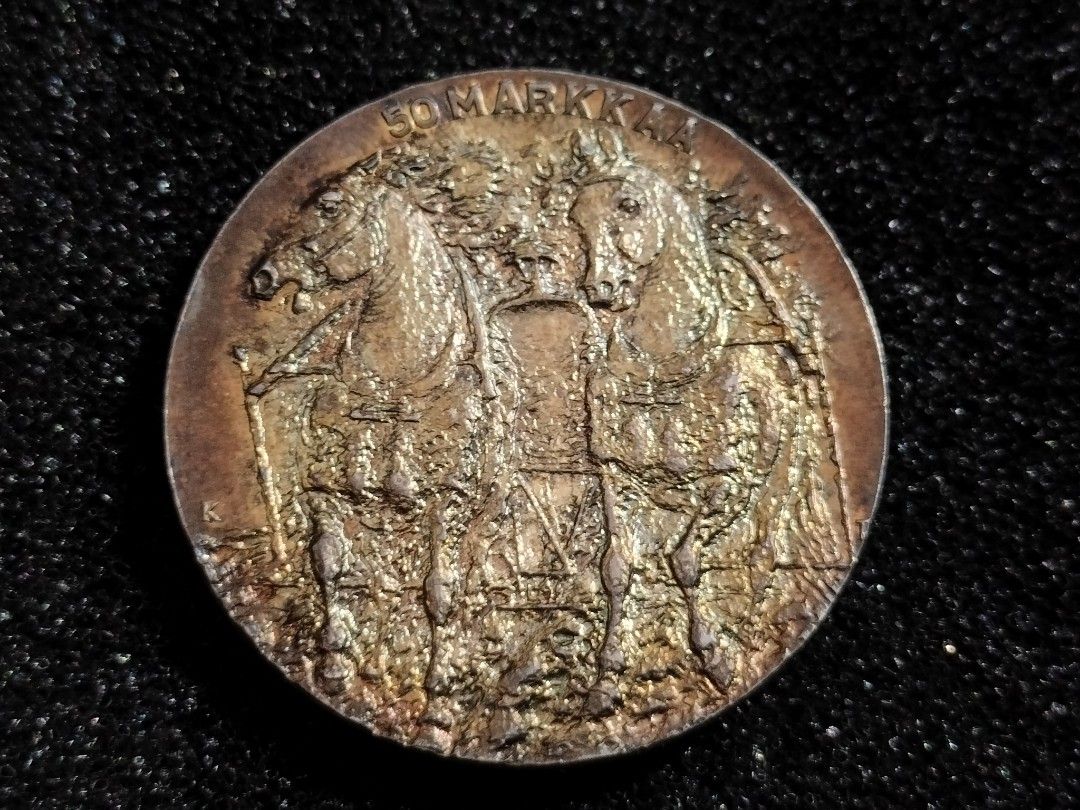 Finland 50 markkaa, 1981 80th Anniversary - Birth of President Urho Kekkonen SILVER COIN ...