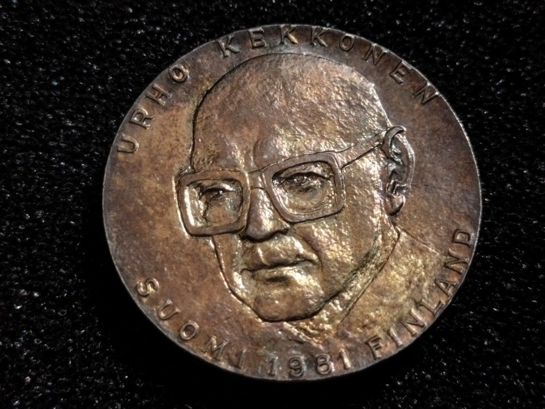 Finland 50 markkaa, 1981 80th Anniversary - Birth of President Urho Kekkonen SILVER COIN ...