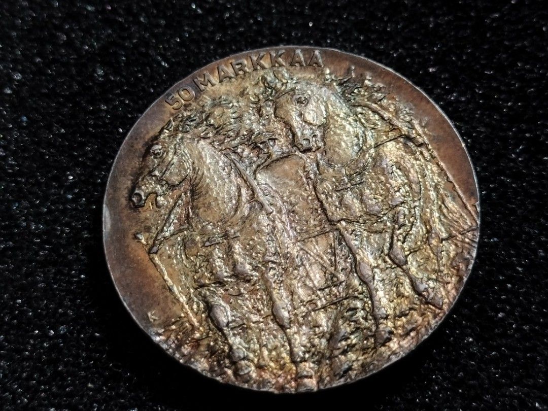 Finland 50 markkaa, 1981 80th Anniversary - Birth of President Urho Kekkonen SILVER COIN ...