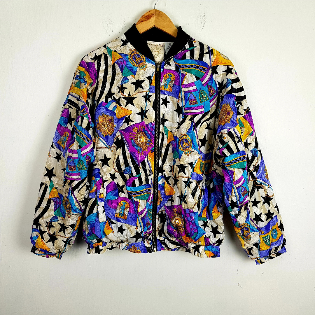 Flag Art Fullprint Jacket Like John Lennon, Men's Fashion, Coats ...