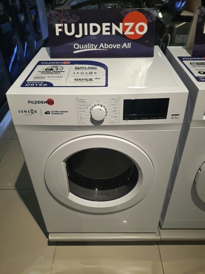 FUJIDENZO FRONTLOAD FULLY AUTOMATIC (WASHING MACHINE AND DRYER), TV ...