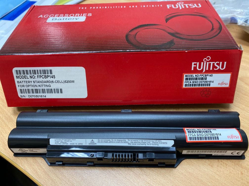 Fujitsu Battery New Model FPCB145, Computers & Tech, Laptops ...