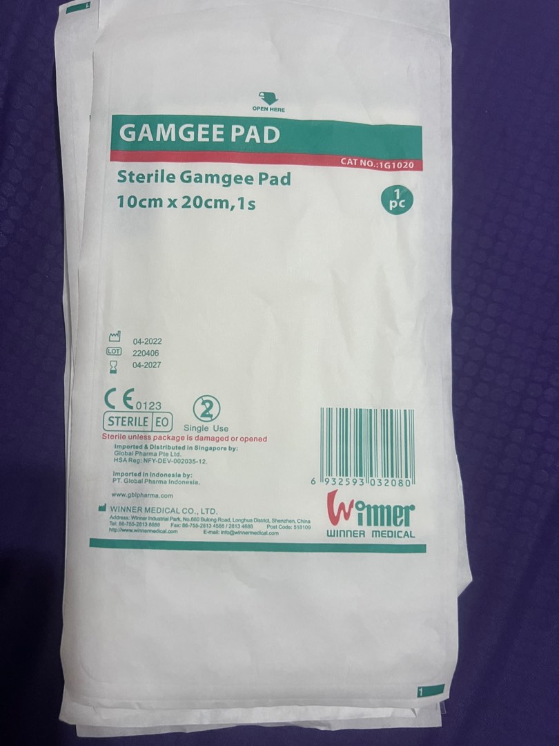 Gamgee Pad - 10cm x 20cm, Health & Nutrition, Medical Supplies & Tools ...
