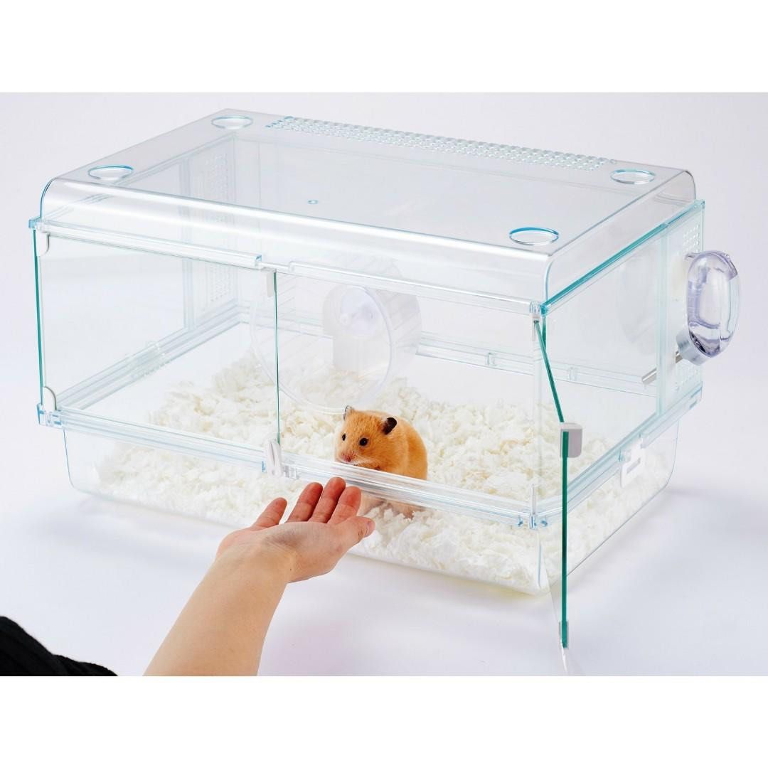 GEX acrylic hamster cage, Pet Supplies, Homes & Other Pet Accessories on Carousell