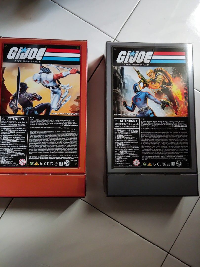 G.I. Joe Retro Collection O Ring Snake Eye Storm Shadow Cobra Commander ...