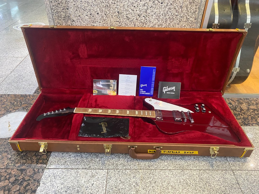 Gibson 2020 Firebird Electric Guitar, Cherry Red, Hobbies & Toys, Music ...