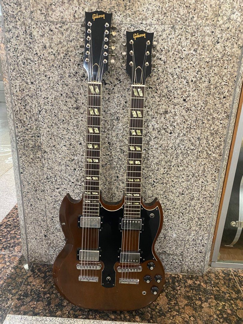 Gibson EDS-1275 Double Neck SG Walnut 1979 USA Electric Guitar Rare ...